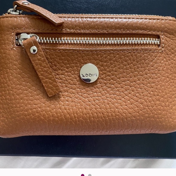 Lodis | Bags | Lodis British Tan Pebbled Leatherwith Rfid Protected So ...